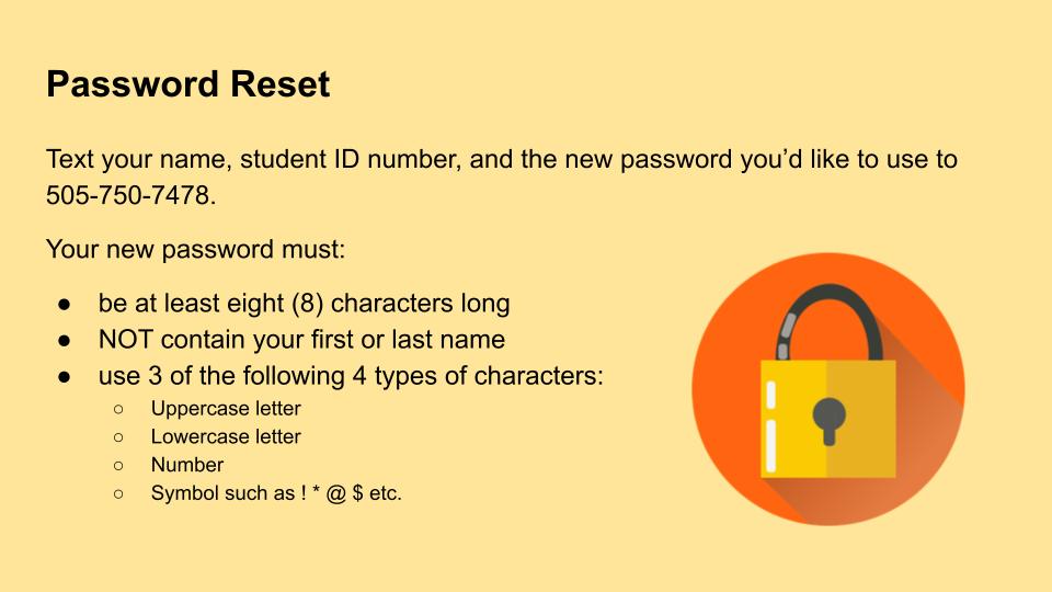 Do you need your password reset? | AHS Library